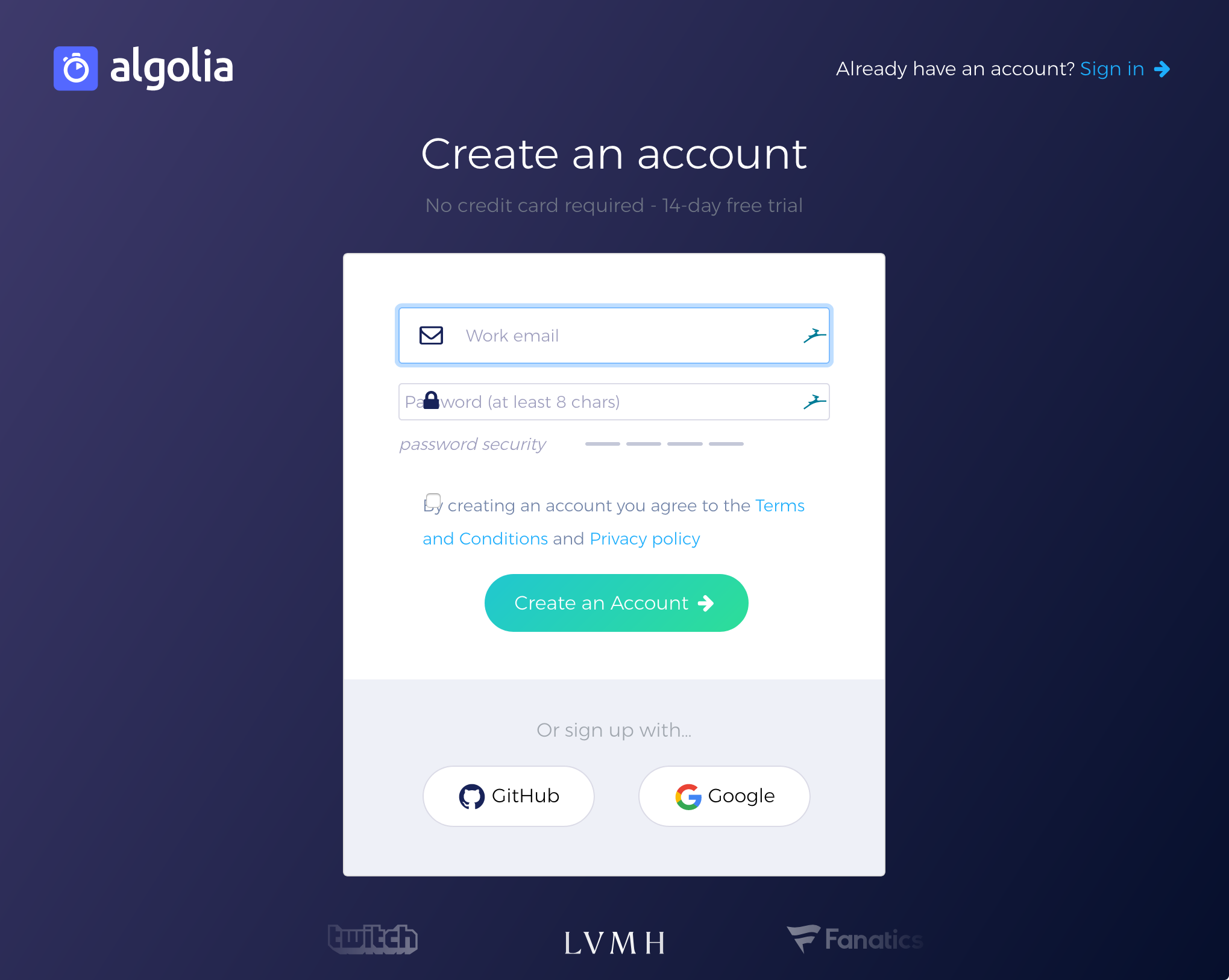 Integrate with Algolia